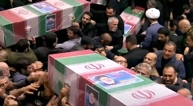 Thousands attend funeral prayers of President Ebrahim Raisi, others ...